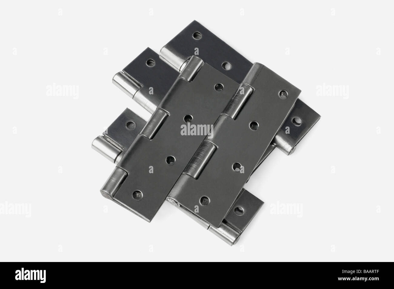 Close-up of door hinges Stock Photo - Alamy