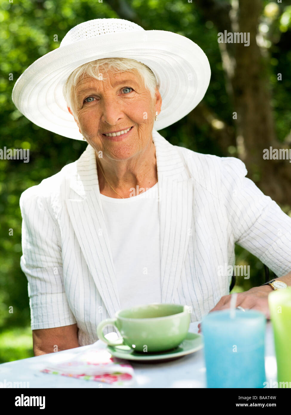 Portrait of an elderly woman, Stockholm, Sweden Stock Photo - Alamy