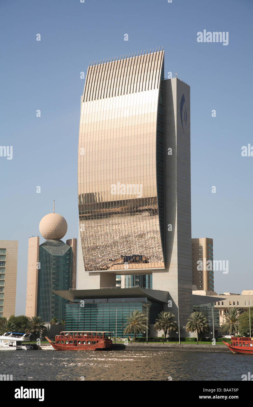 National Bank of Dubai Building Deira Dubai Stock Photo - Alamy
