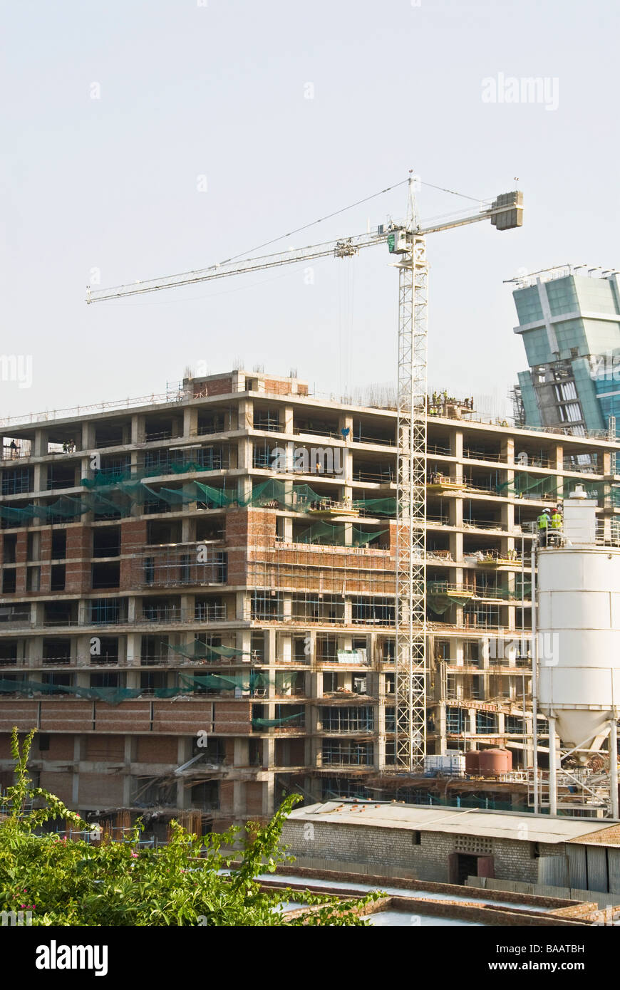 Building under construction, Gurgaon, Haryana, India Stock Photo - Alamy