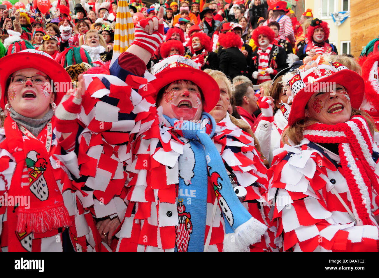 Germans celebrating carnival in Cologne Stock Photo - Alamy