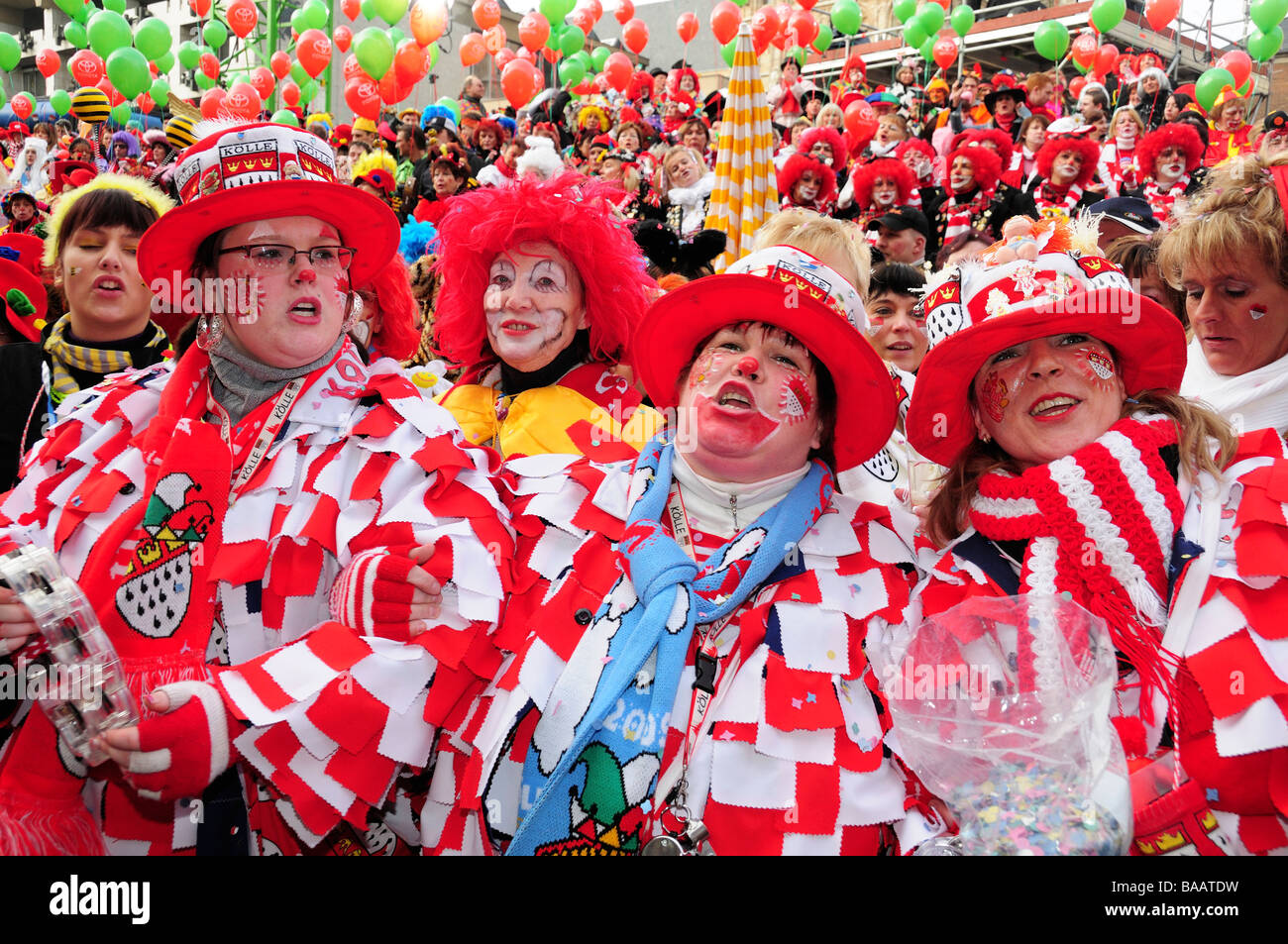 Germans celebrating carnival in Cologne Stock Photo - Alamy