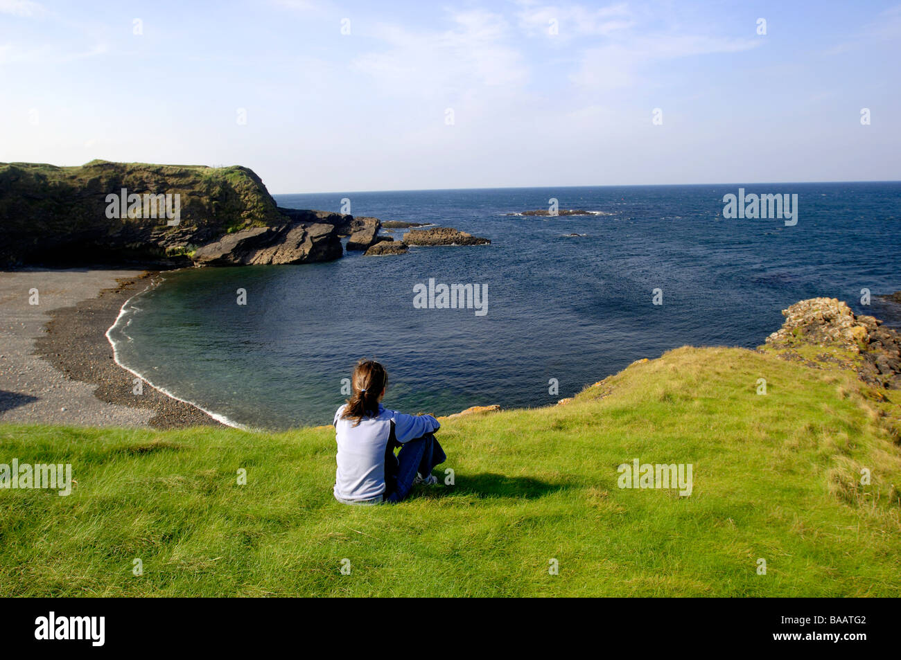 Seaside Cliff, Northern Ireland Stock Photo - Alamy
