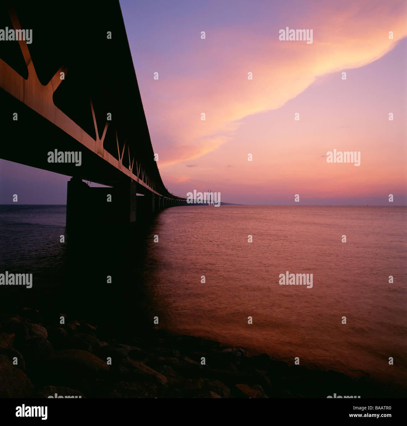 Bridge over sea Stock Photo - Alamy