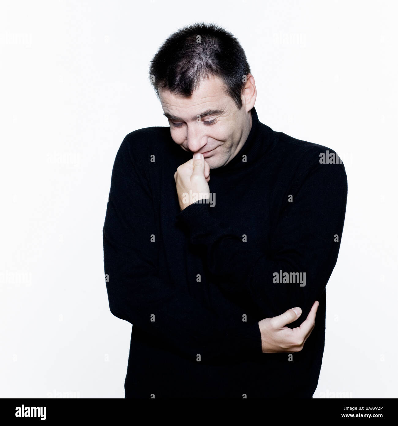 man expressive portrait on isolated white backgroun Stock Photo - Alamy