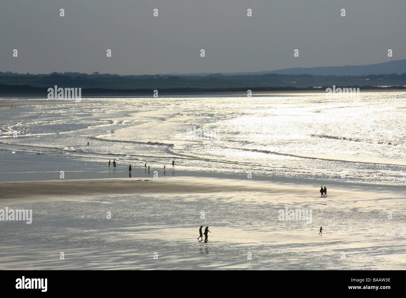 Enniscrone, Killala Bay, Co Sligo, Ireland; View of beach Stock Photo ...