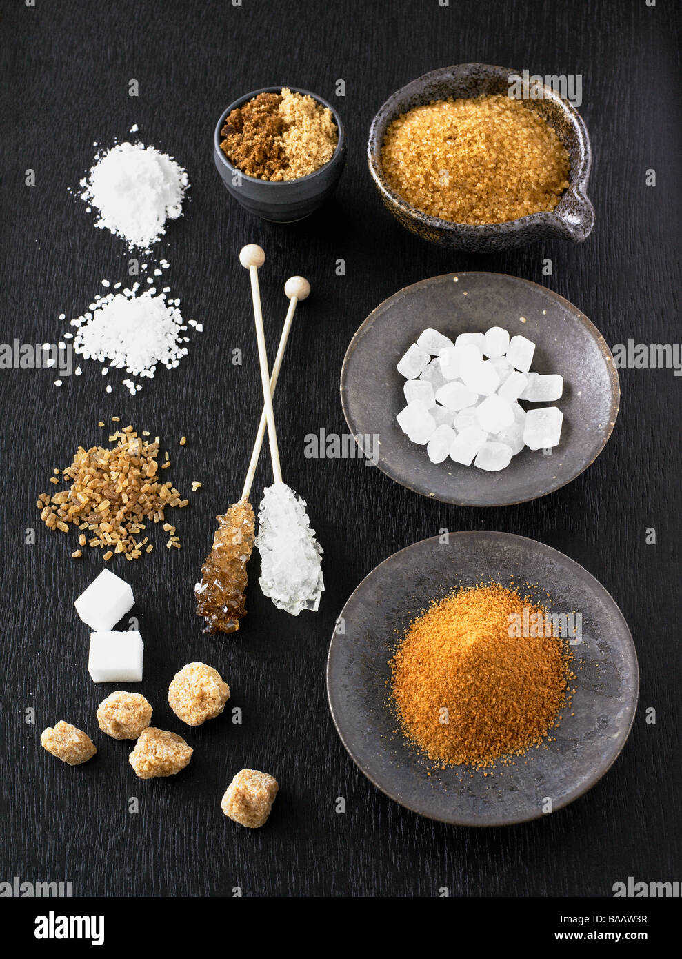 Different kind of sugar Stock Photo - Alamy