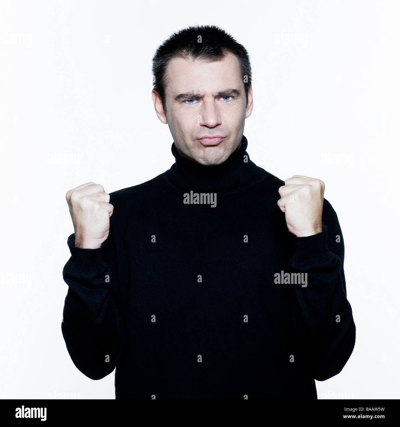 man expressive portrait on isolated white backgroun Stock Photo - Alamy