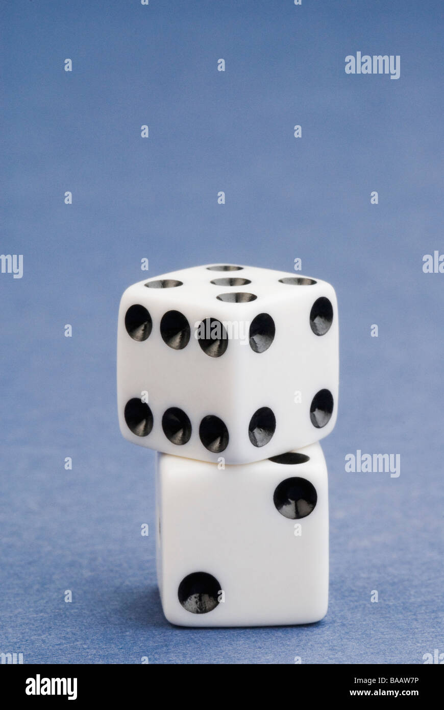 Two dice stack hi-res stock photography and images - Alamy