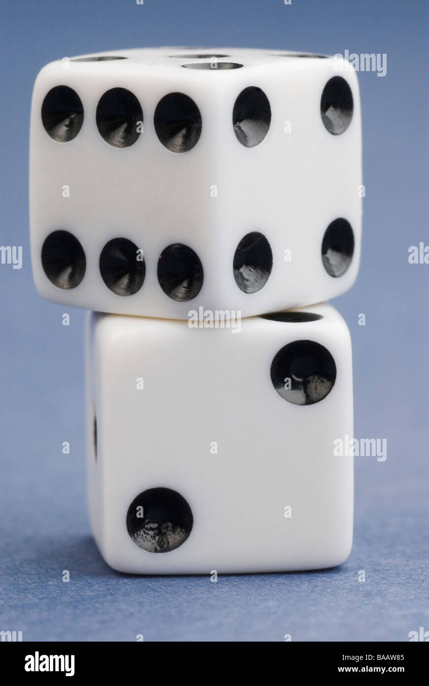 Two dice stack hi-res stock photography and images - Alamy