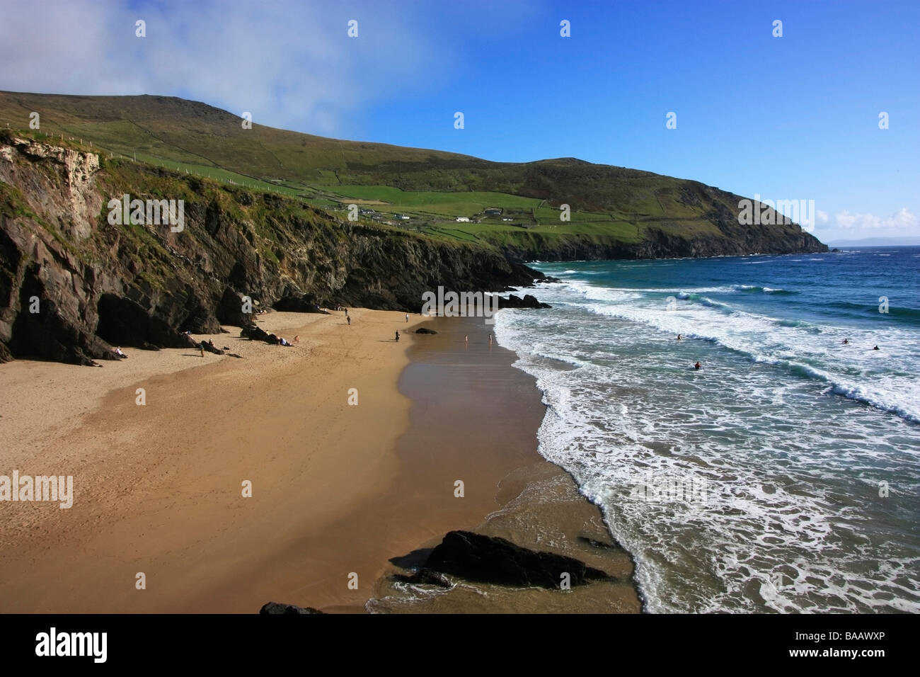 Coumeenoole Beach, Dingle Peninsula, County Kerry, Ireland Stock Photo ... Coumeenoole Beach, Dingle Peninsula, County Kerry, Ireland Stock Photo ...