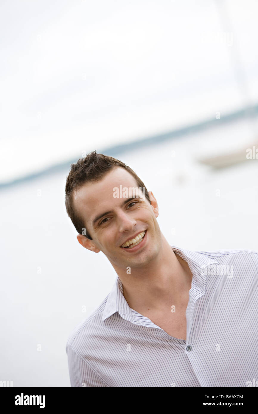 A smiling Scandinavian man, Sweden Stock Photo - Alamy