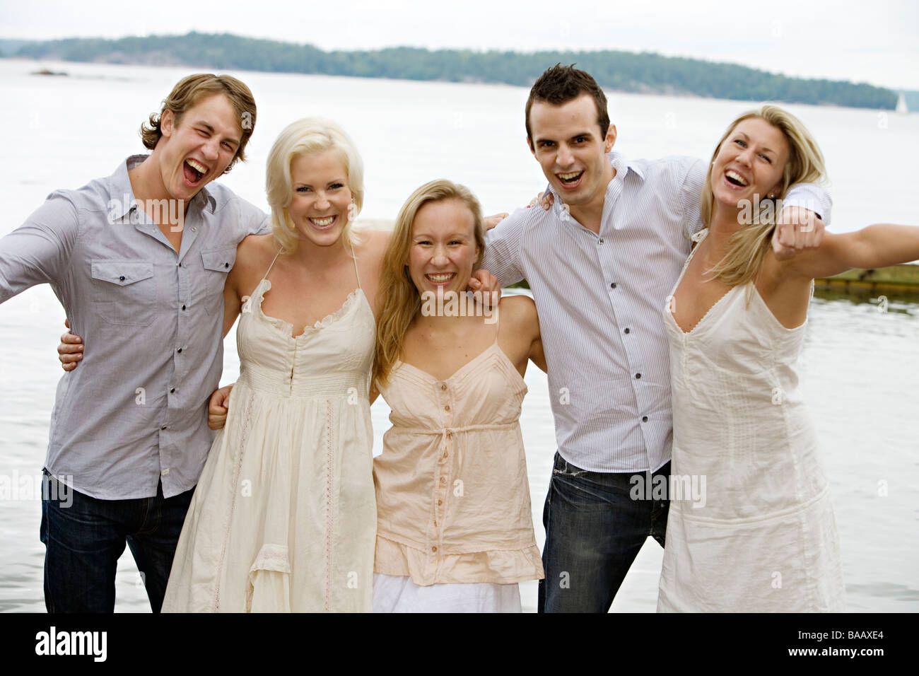 Five friends, Stockholm archipelago, Sweden Stock Photo - Alamy