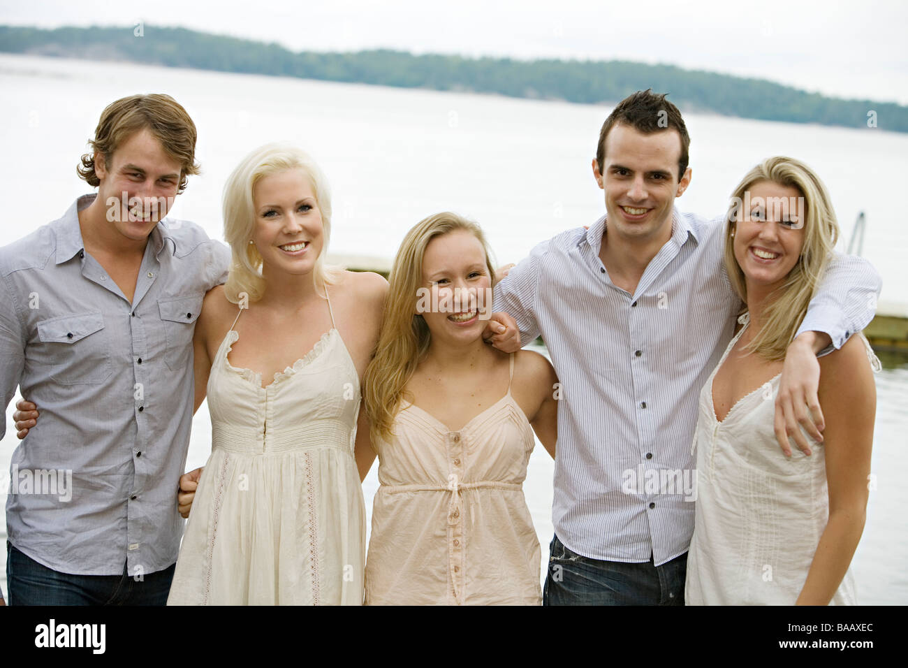 Group hug laughing old hi-res stock photography and images - Alamy