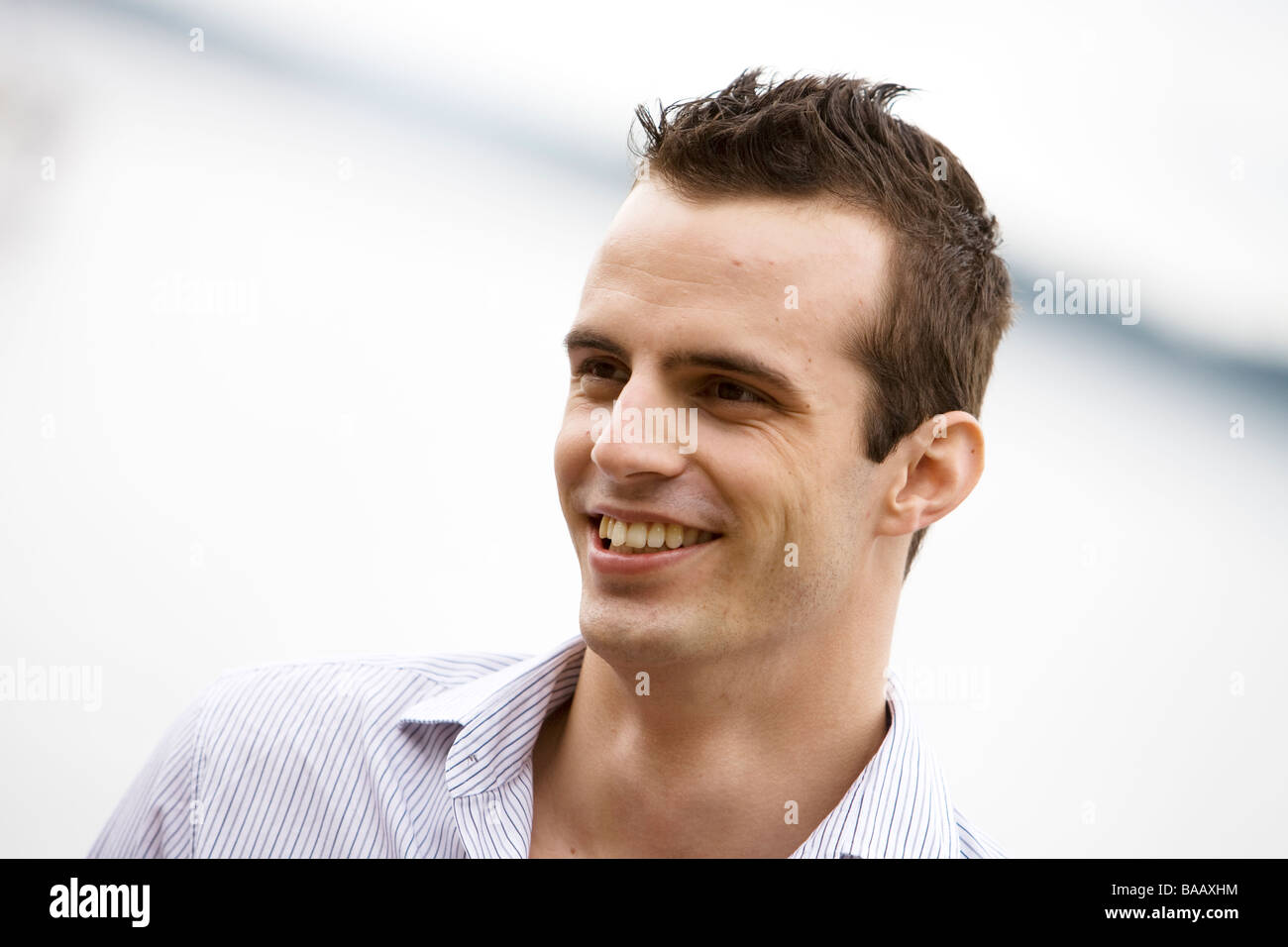 A Scandinavian man smiling Stock Photo - Alamy