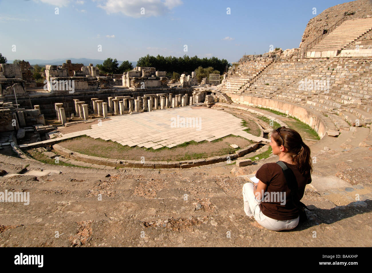 Ampitheatre, Ephesus, Turkey Stock Photo - Alamy