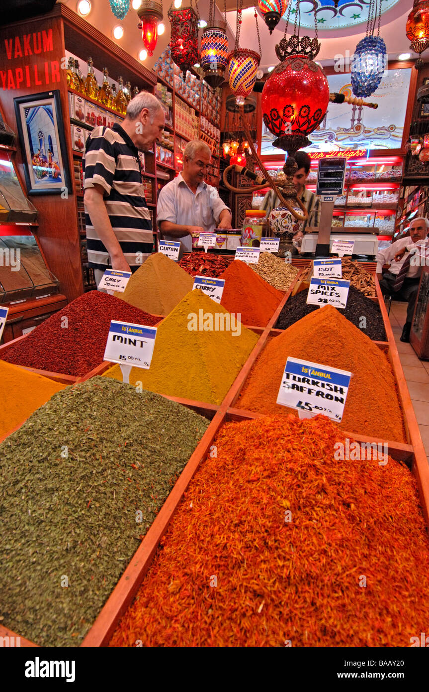 Spices, Grand Bazaar, Istanbul, Turkey Stock Photo - Alamy