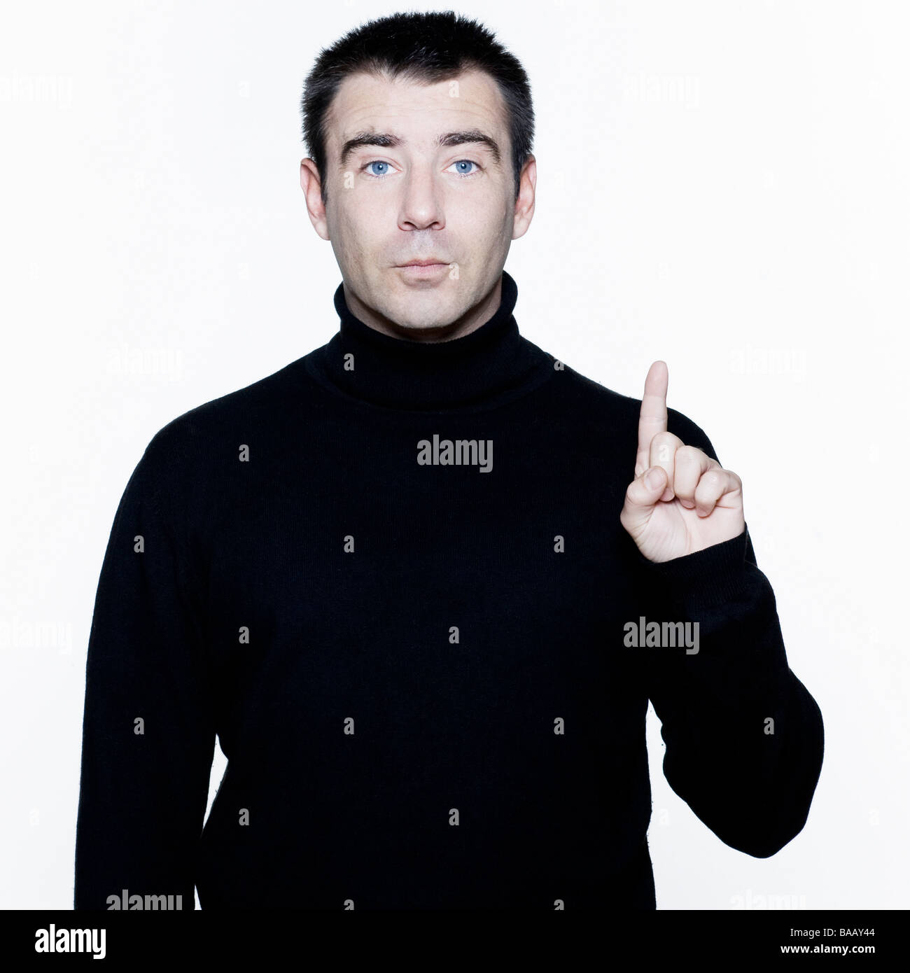 man expressive portrait on isolated white backgroun Stock Photo - Alamy