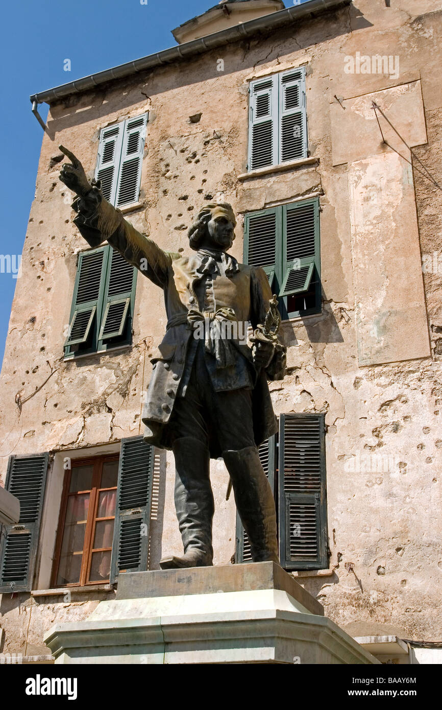 Corsica corte statue hi-res stock photography and images - Alamy