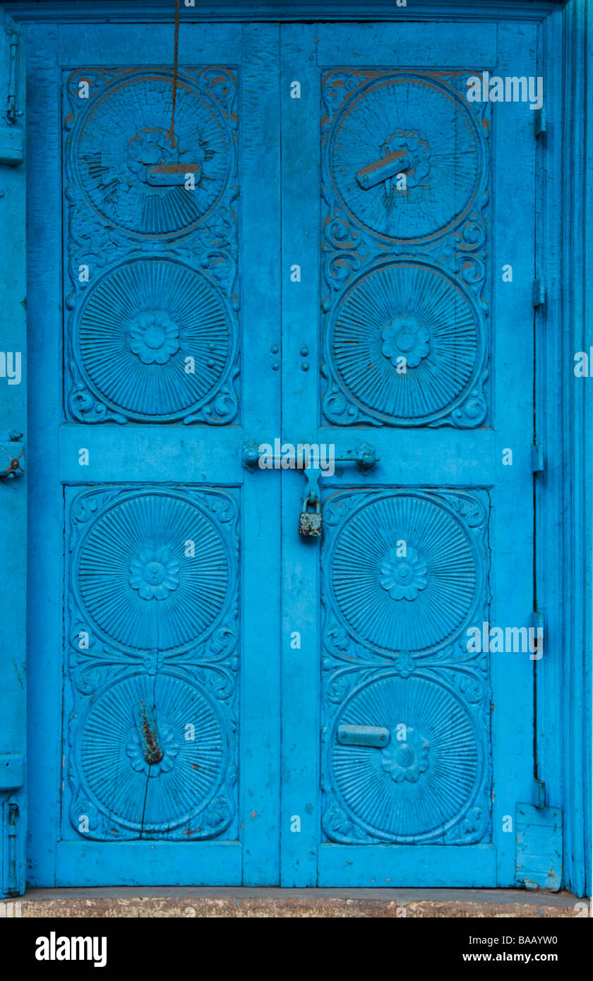 Antique Blue Door