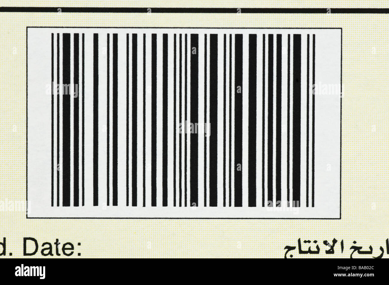 Bar code close up hi-res stock photography and images - Alamy