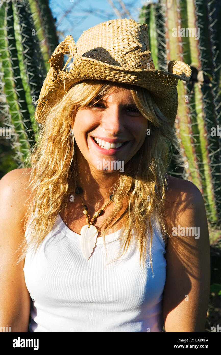 Portrait of a woman, Aruba Stock Photo - Alamy