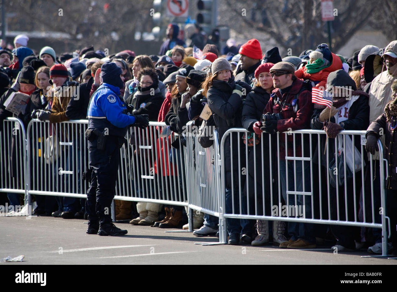 Crowds at the Silver Gate during the inauguration of Barack Obama in ...