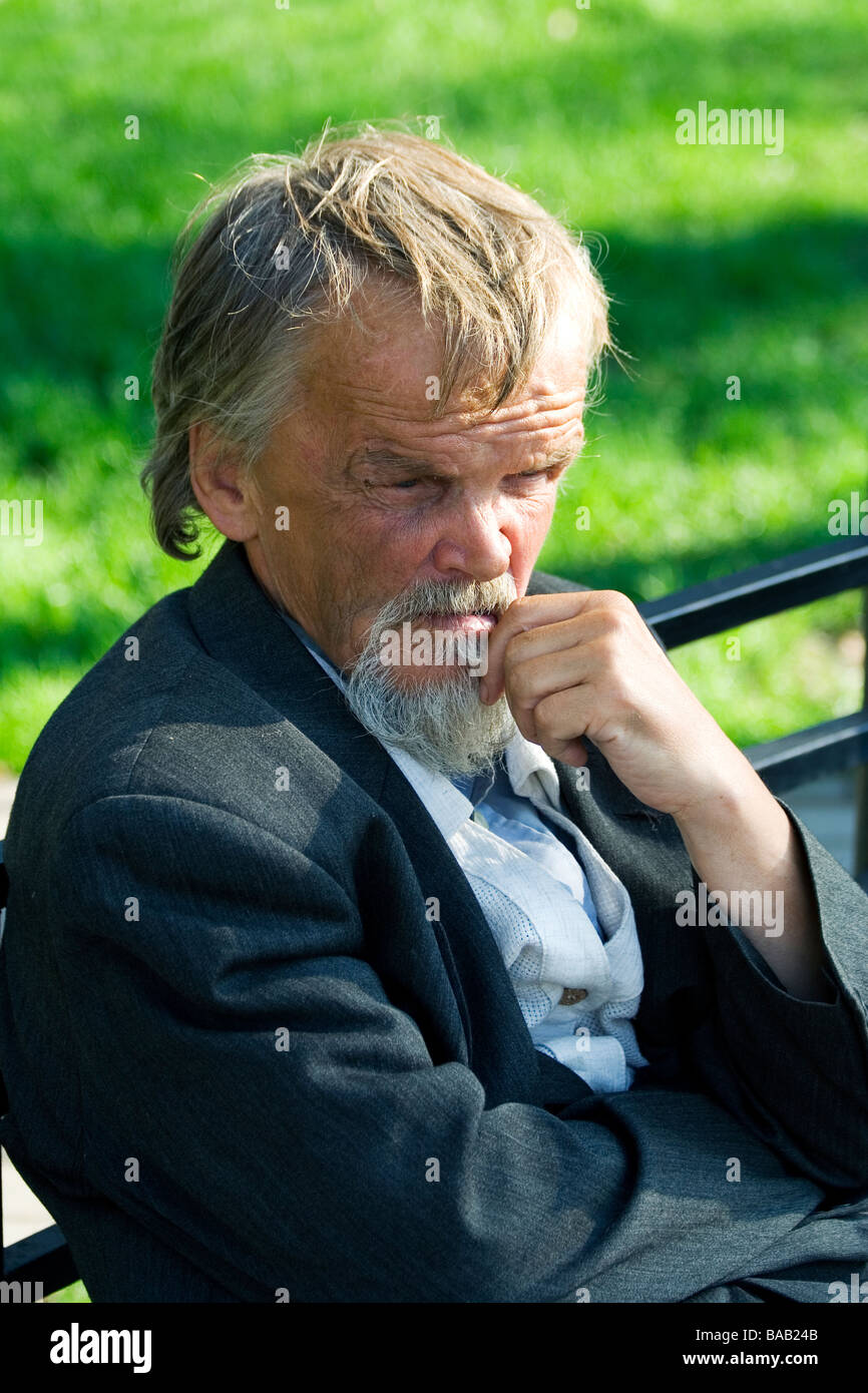 Hungry old man hi-res stock photography and images - Alamy