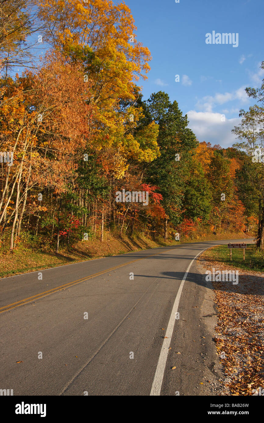View of hills with trees and road hi-res stock photography and images ...