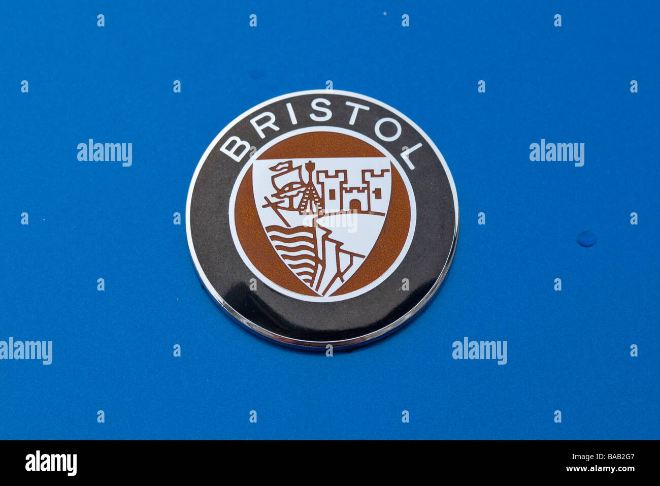 Bristol 2 litre badge Stock Photo - Alamy