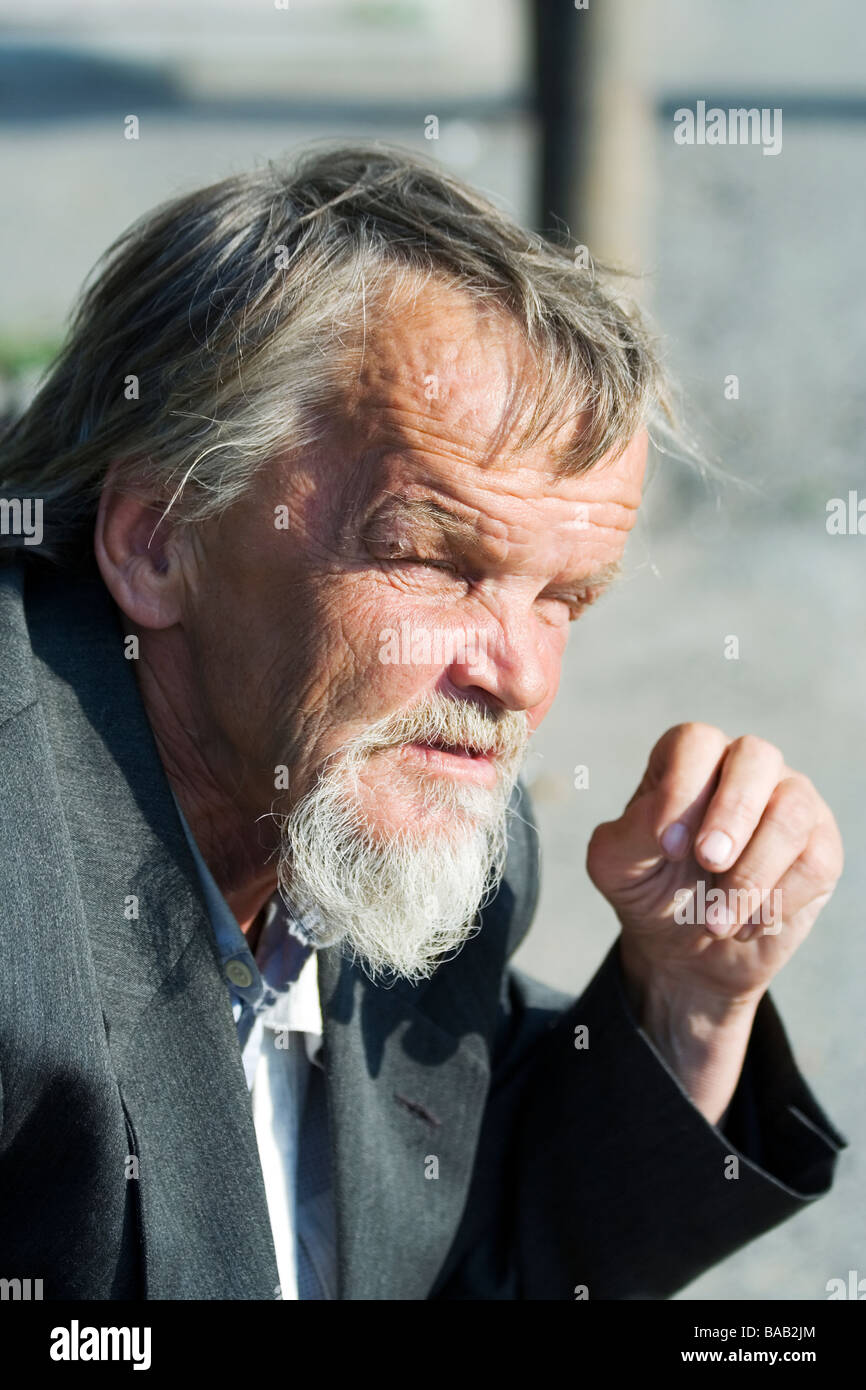 Sad old man Stock Photo - Alamy