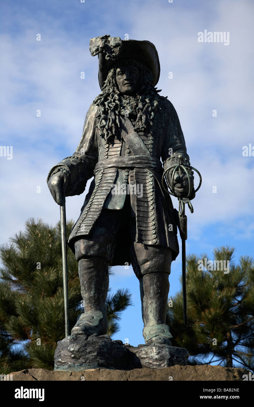King William of Orange statue commemorates the landing in Ireland by ...