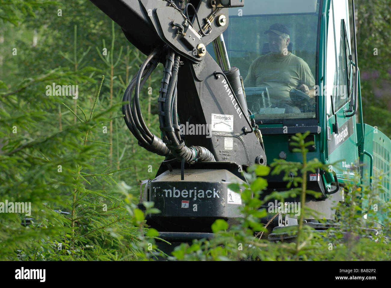 Forest machine Sweden Stock Photo - Alamy