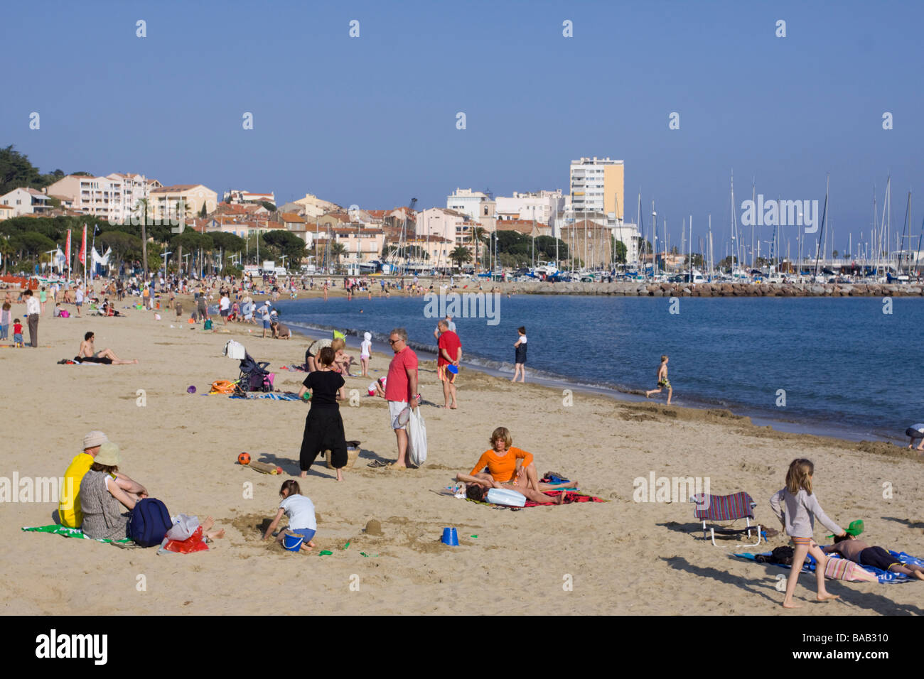 St maxime beach hi-res stock photography and images - Alamy