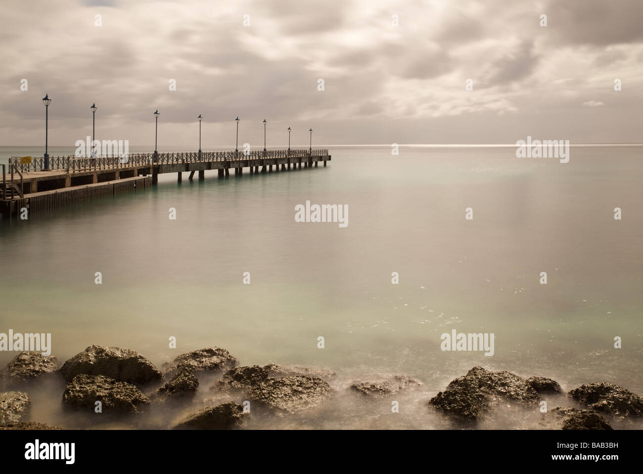 Speightstown or "Little Bristol" pier, second largest town in Barbados ...