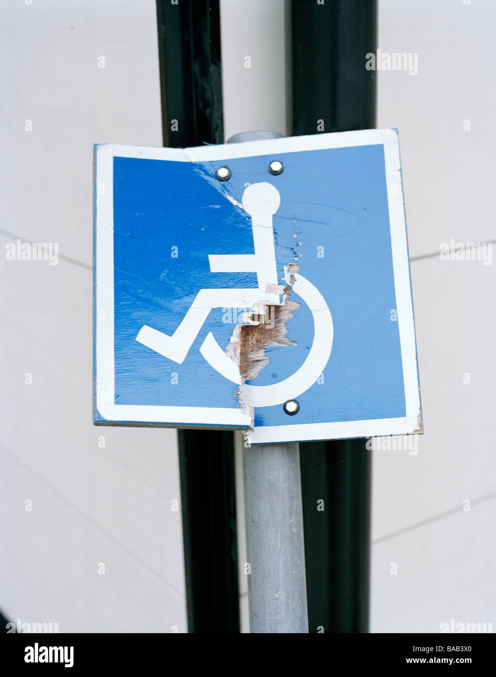 A Broken Sign Stock Photo - Alamy