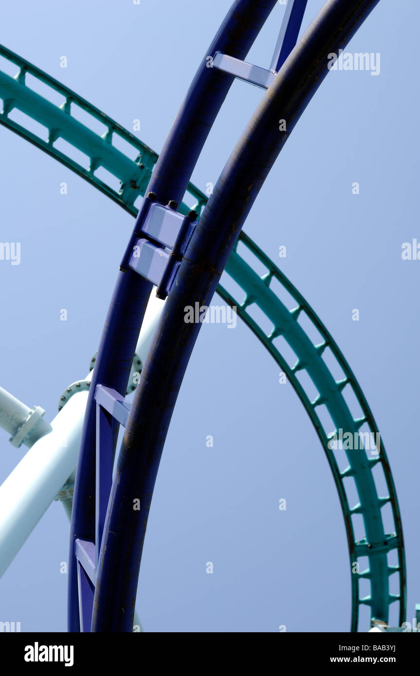 Roller Coaster Track Curve High Resolution Stock Photography and Images ...