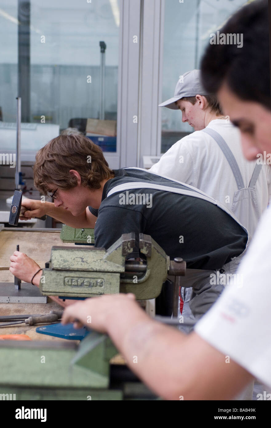 Training workshop in the Audi factory in Ingolstadt, Germany Stock ...