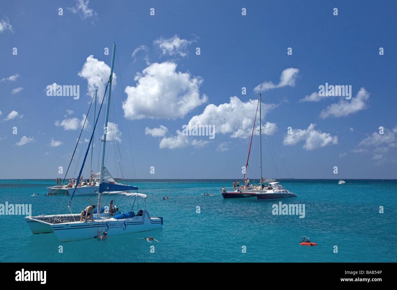 Catamaran cruise sailing in the West Coast of Barbados beach, "West ...