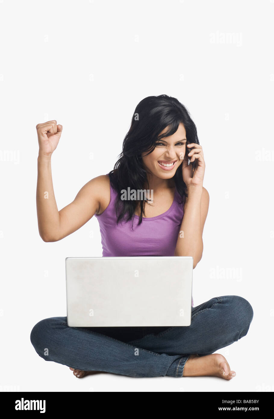 Indian young woman hand fist hi-res stock photography and images - Alamy