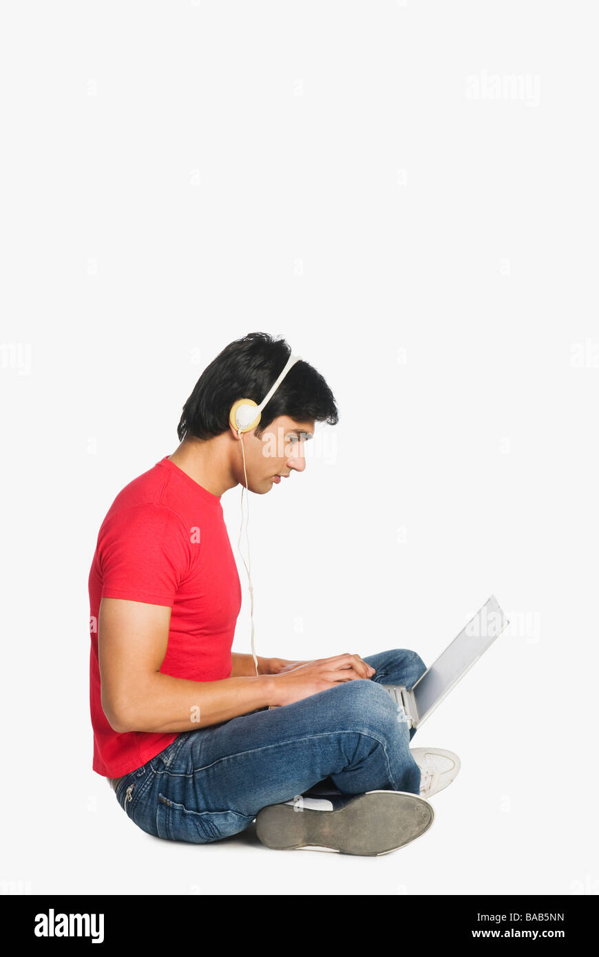 Laptop headset Cut Out Stock Images & Pictures - Alamy