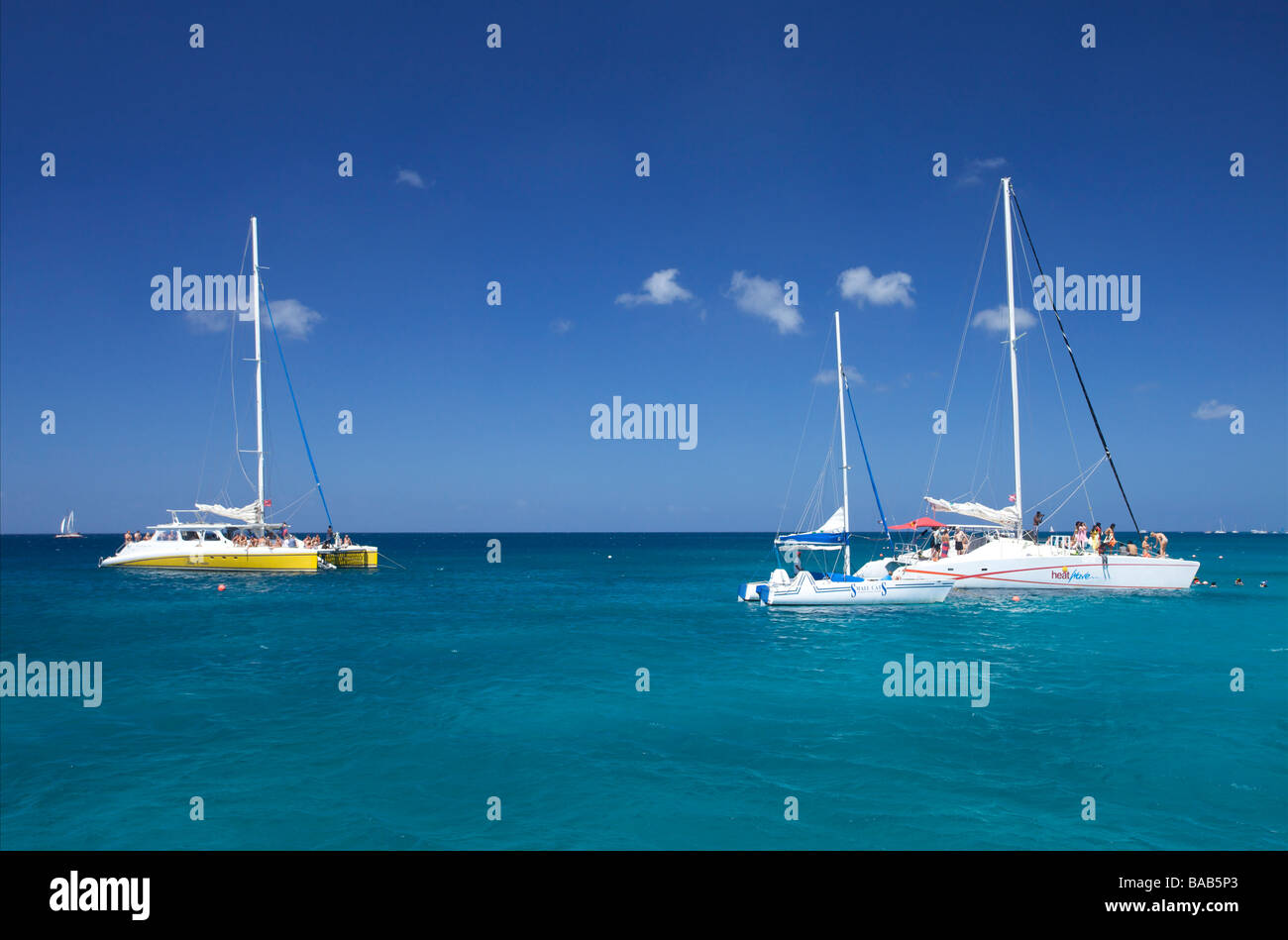 Catamaran cruise sailing in the West Coast of Barbados beach, "West ...
