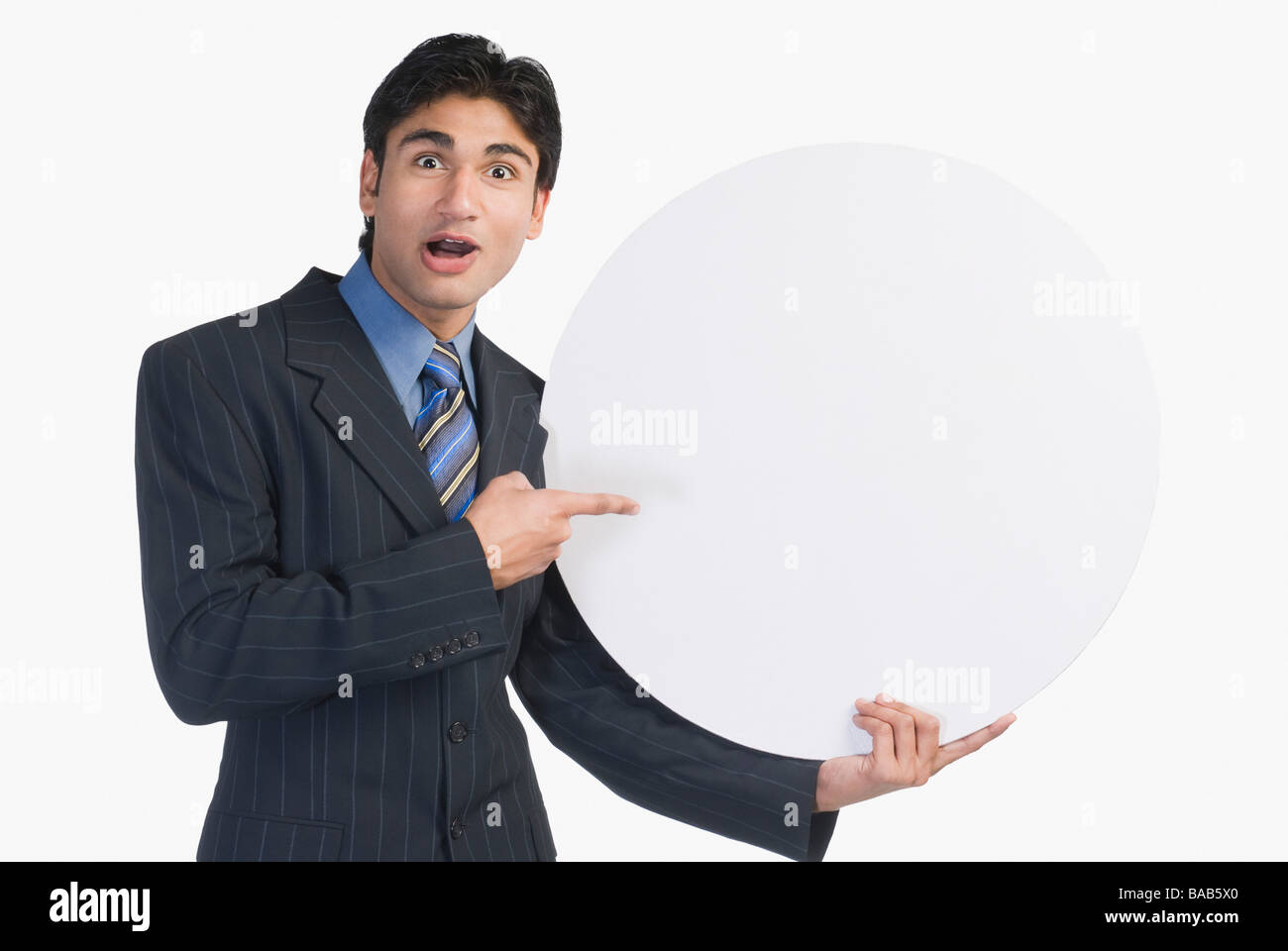 Looking at placard Cut Out Stock Images & Pictures - Alamy