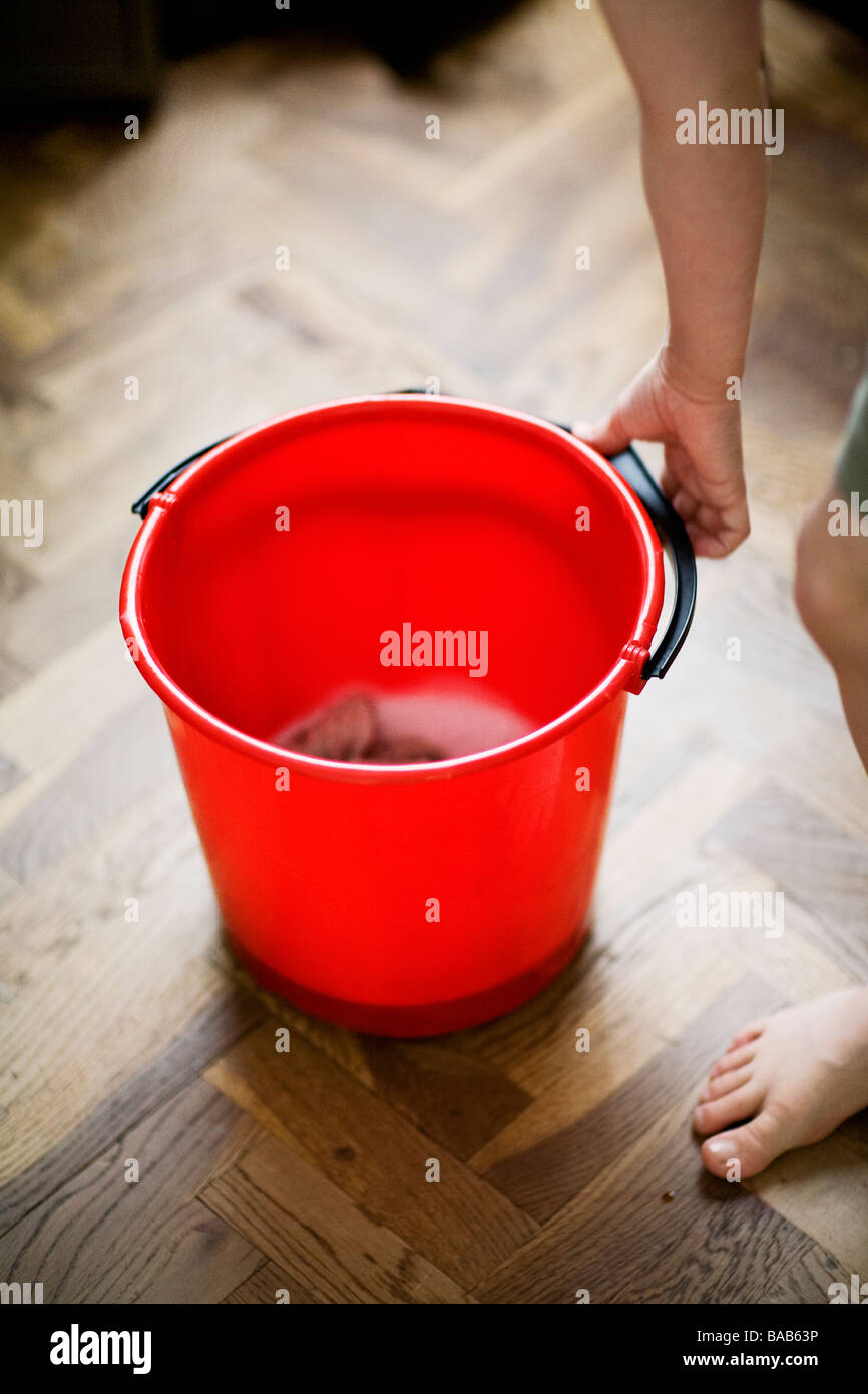 A Boy Cleaning Stock Photo - Alamy