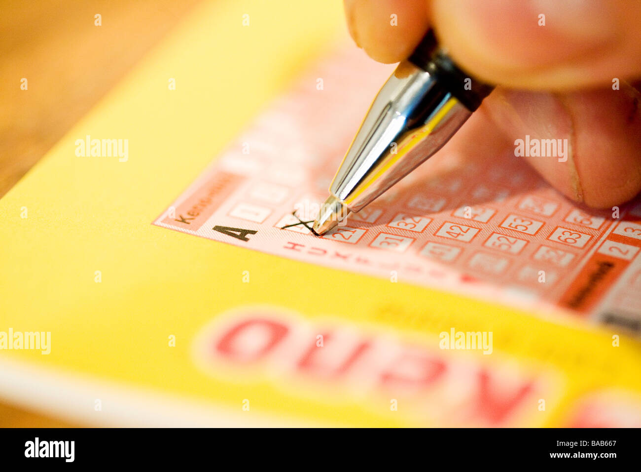 Pools Coupon Close-up Stock Photo - Alamy