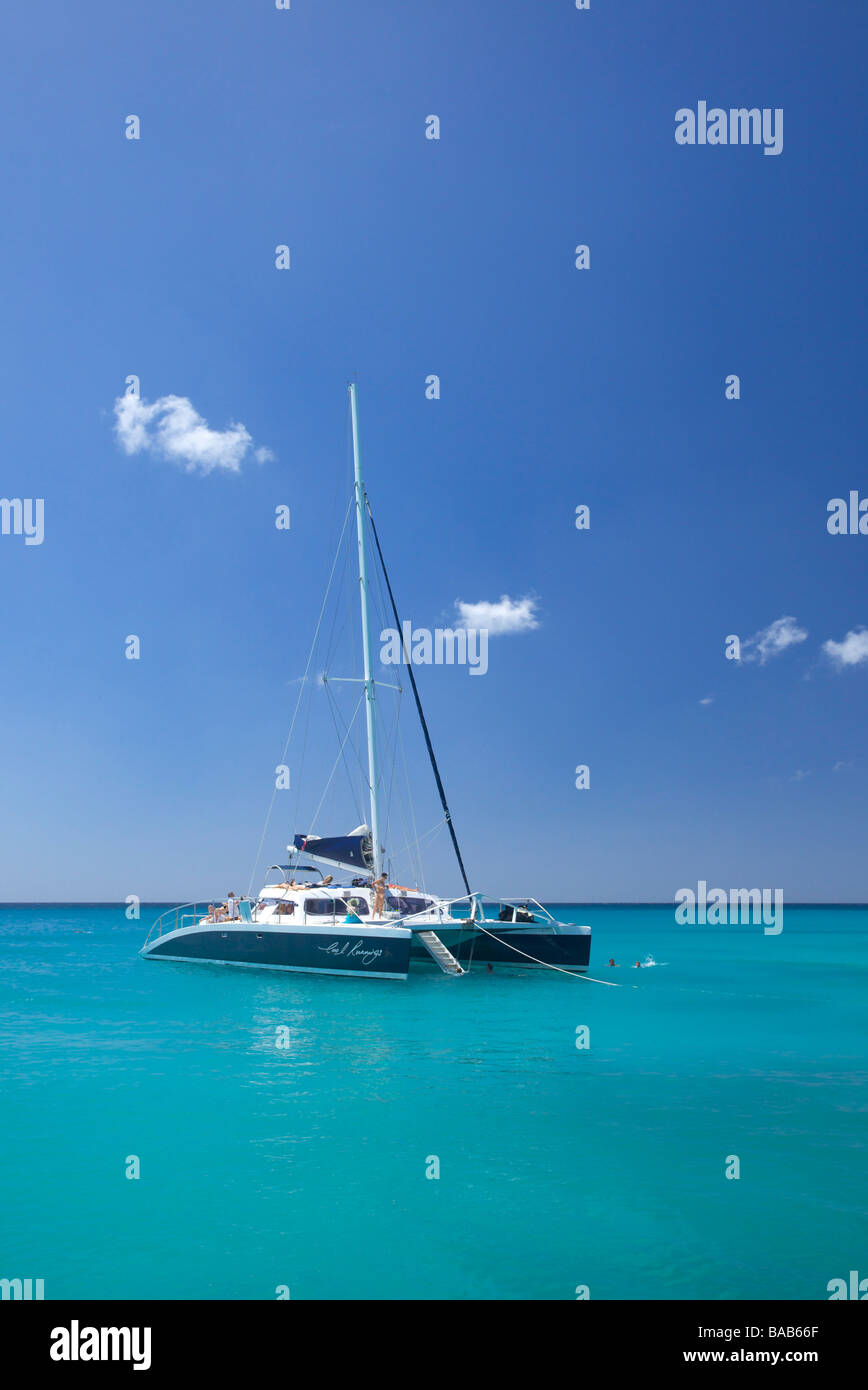 Catamaran cruise sailing in the West Coast of Barbados beach, "West ...