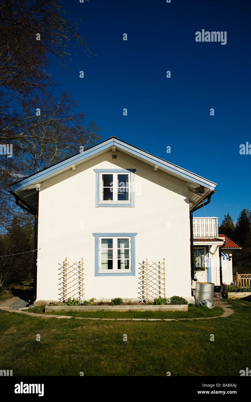 A white stone house, Sweden Stock Photo - Alamy
