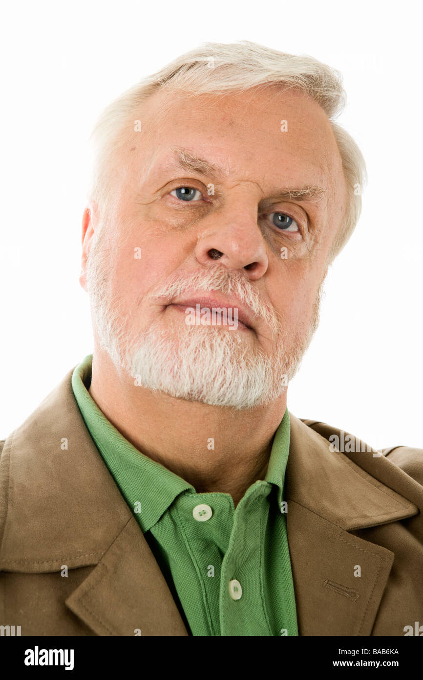 Portrait of a Scandinavian man with grey beard, Sweden Stock Photo - Alamy