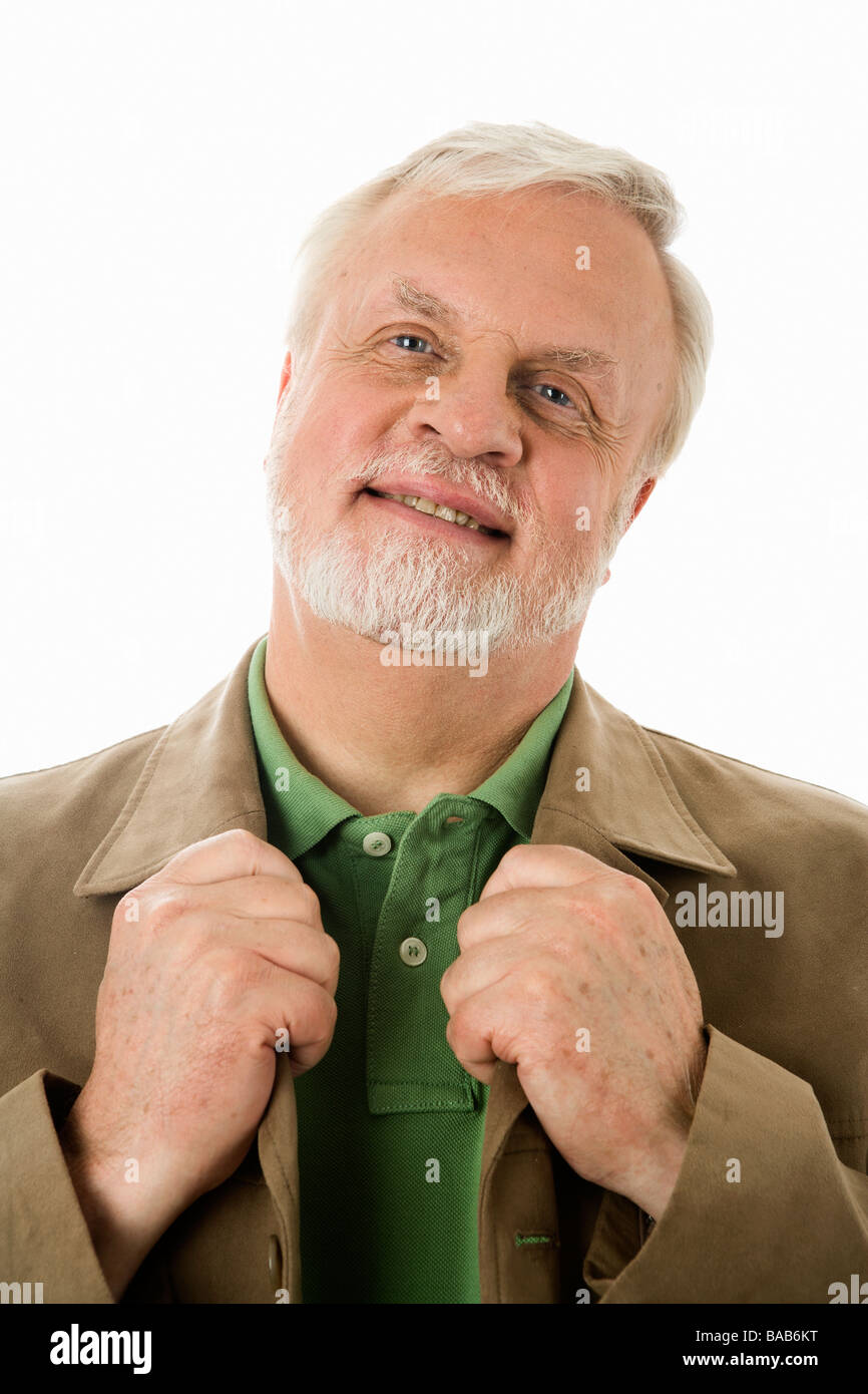 Portrait of a Scandinavian man with grey beard, Sweden Stock Photo - Alamy
