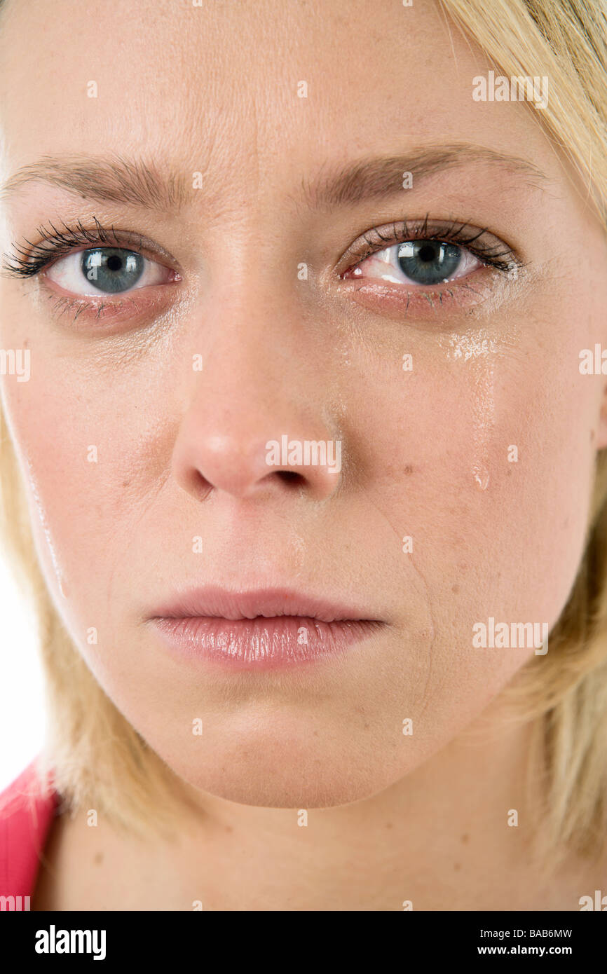 Portrait of a sad Scandinavian woman, Sweden Stock Photo - Alamy
